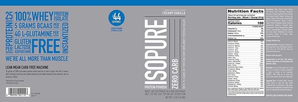 ISOPURE ZERO CARB | ALMAR SRL
